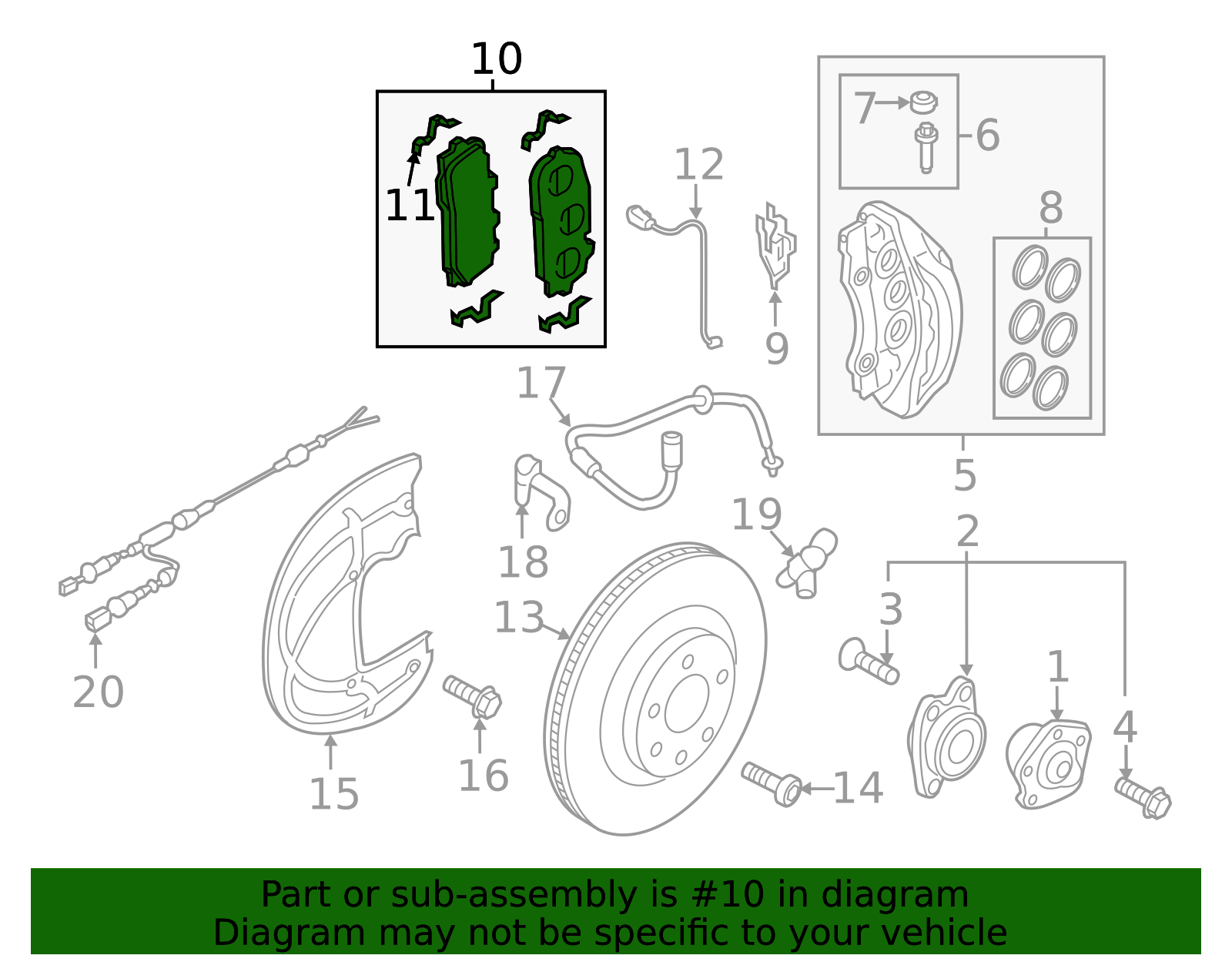 2017-2025 Audi Brake Pads 4M0-698-151-BJ | Genuine Audi Parts