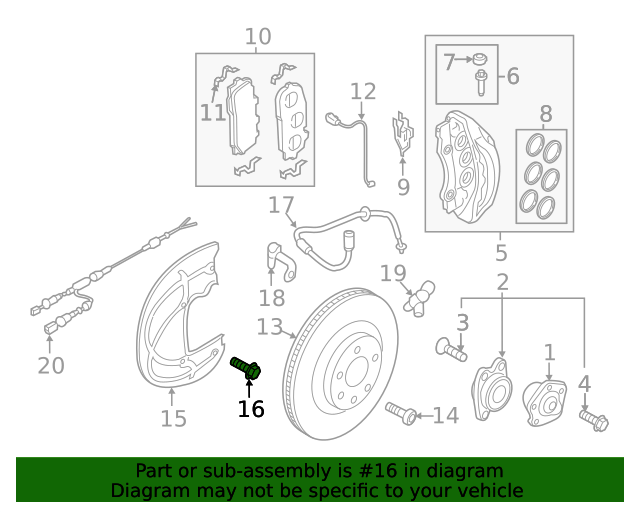 2008-2023 Audi Splash Shield Bolt N-107-414-02 | OEM Parts Online