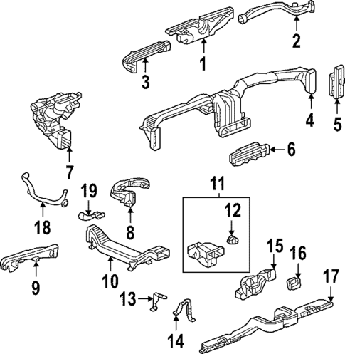 Ducts for 2025 GMC Hummer EV Pickup | GMPartsDirect.com