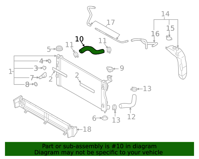 2018-2019 Subaru Crosstrek OEM NEW 18-19 Subaru Crosstrek Radiator ...