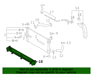 2018-2020 Subaru Crosstrek Radiator Shutter Assembly 52811FL160 ...