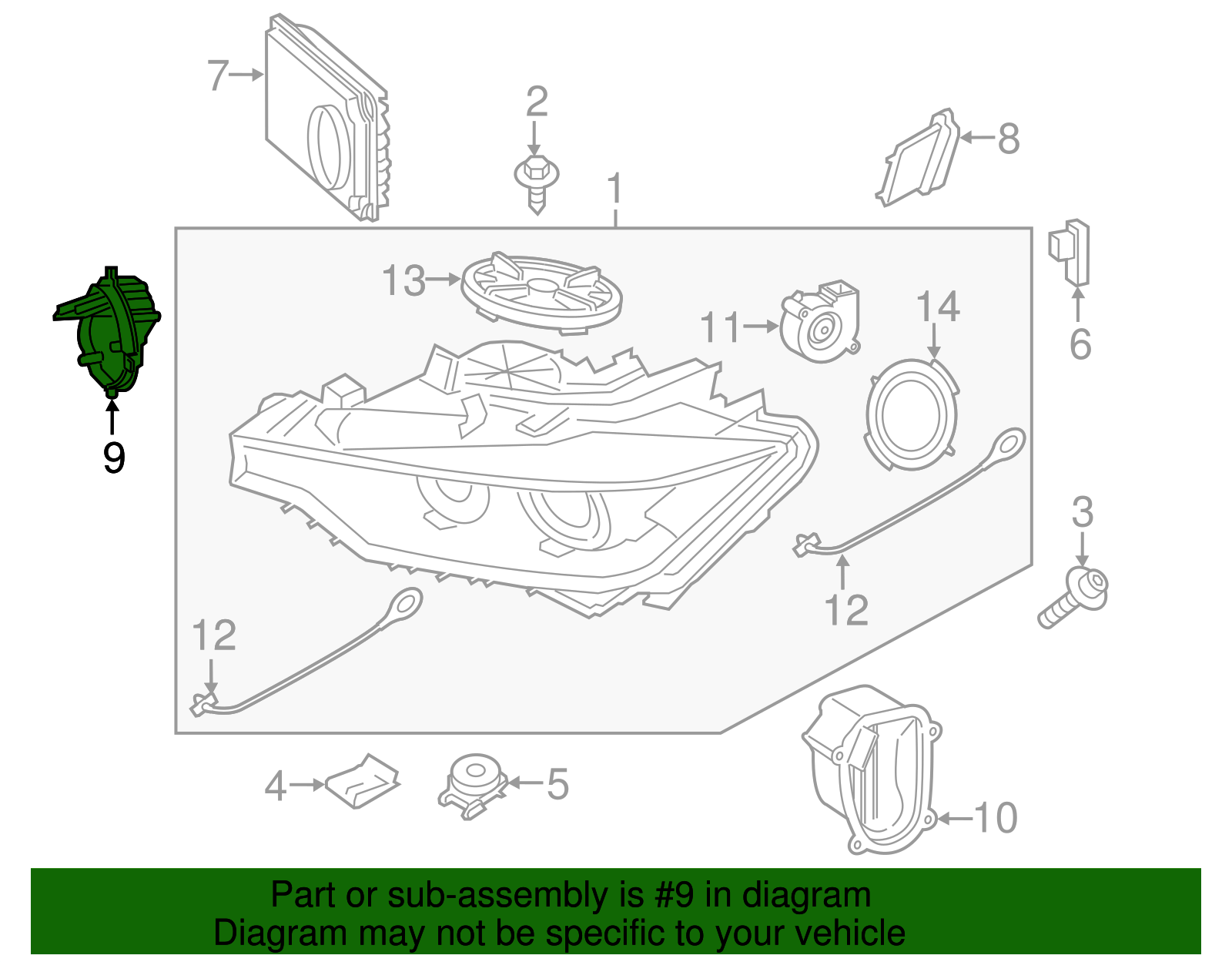 63-11-7-379-920 - Led Unit 2014-2017 BMW | AutoNation Parts