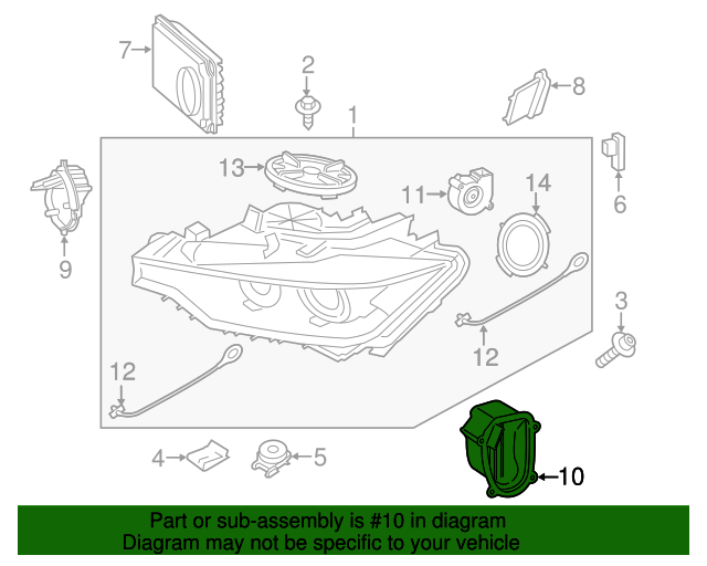 63117379839 - 2014-2017 BMW Led Unit (63-11-7-379-839) | BMW of South ...