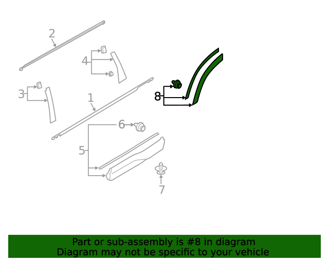 91112SJ310 - Wheel Flare 2019-2023 Subaru Forester | Subaru Direct ...