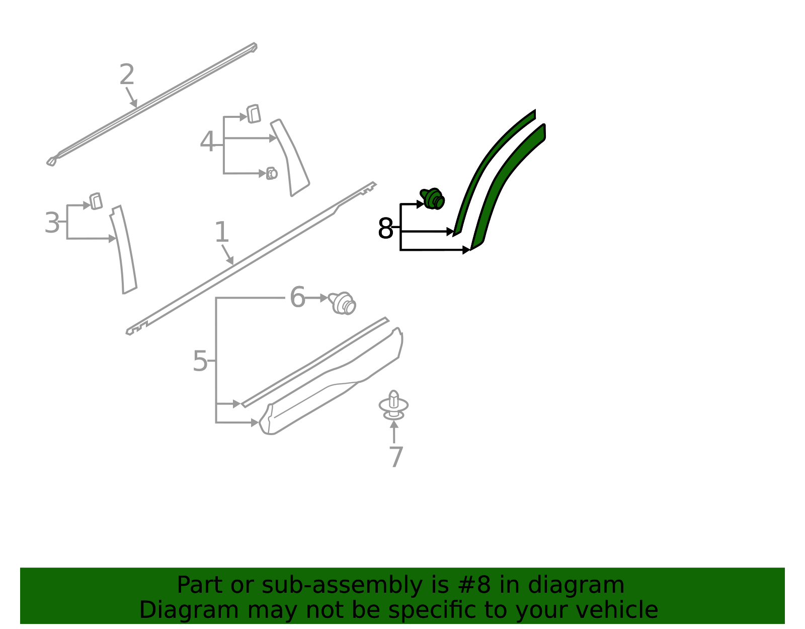 2019-2024 Subaru Forester Wheel Flare 91112SJ300 | Subaru Parts Store