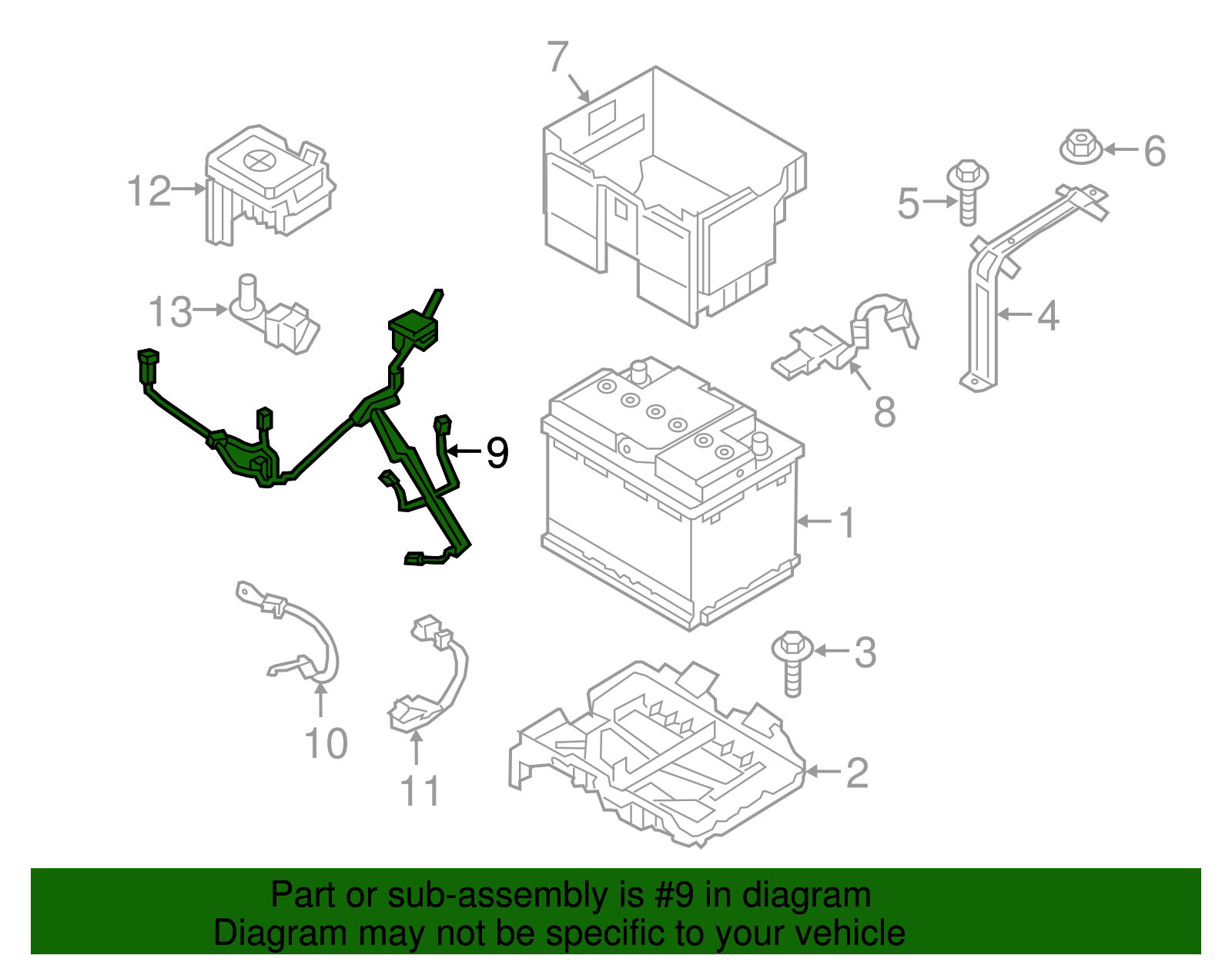 91850-F2070 - High-Quality Battery Cable Harness for 2017-2018 Hyundai ...