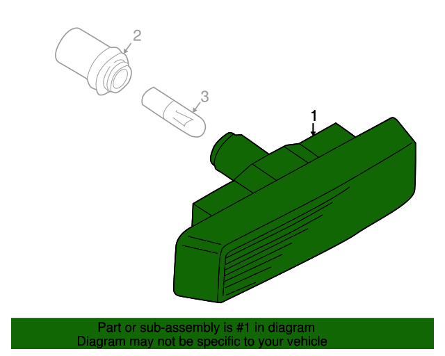 Genuine BMW 63-14-2-496-299 | Side Marker Lamp, White | FREE Shipping ...