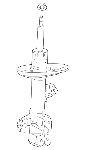 48510-8Z567 - Suspension Strut (Right, Front) 2018-2024 Toyota Camry ...