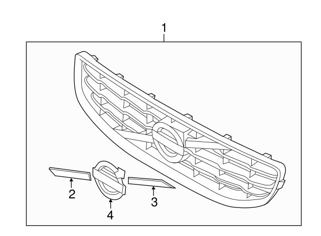 30795039 - Grille Assembly - 2011-2013 Volvo S60 | Volvo OEM Parts Direct