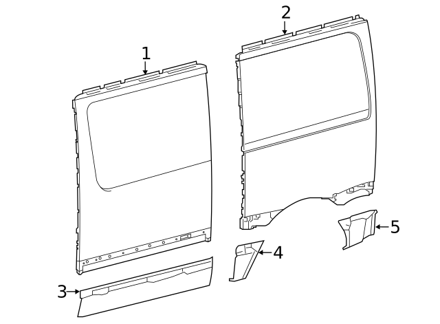 2019-2021 Mercedes-Benz Wheelhouse Panel 9076371600 | MB OEM Parts