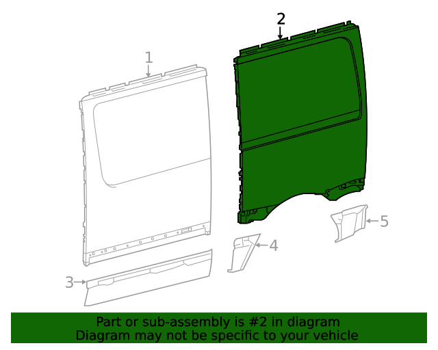 9076373300 - Rear Panel 2019-2024 Mercedes-Benz | Mercedes-Benz USA Parts
