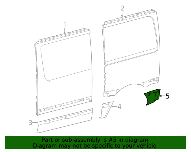 2019-2023 Mercedes-Benz Wheelhouse Panel 9076371600 | MB OEM Parts