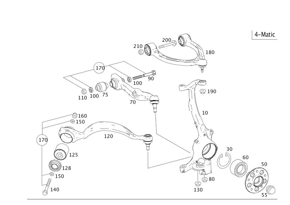 221-332-48-01 - Steering Knuckle | World Mercedes-Benz Parts