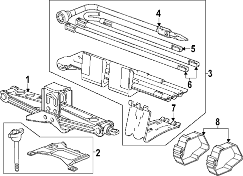 Jack & Components for 2024 GMC Canyon | GM Parts Warehouse