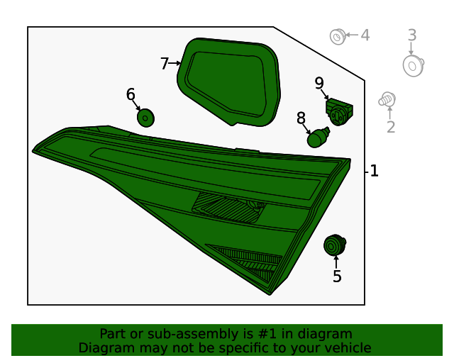 34150-T20-A01 - Backup Lamp Assembly 2022-2023 Honda Civic | Honda ...
