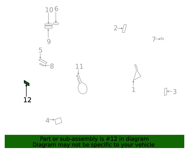 80A-010-530 - Warning Label 2019-2024 Audi | Audi OEM Parts