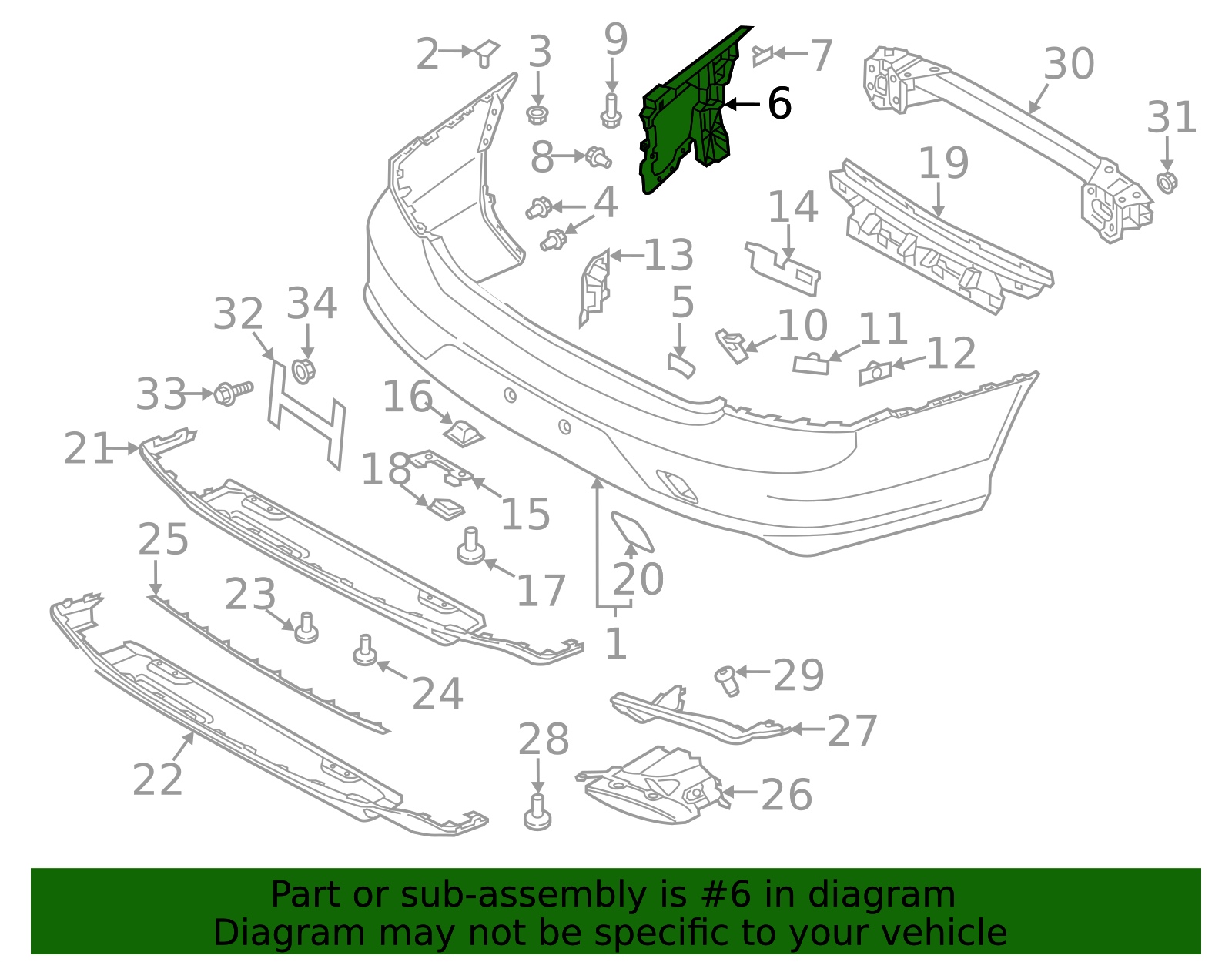 2017-2023 Volvo S90 Side Bracket 31425063 | TascaParts.com