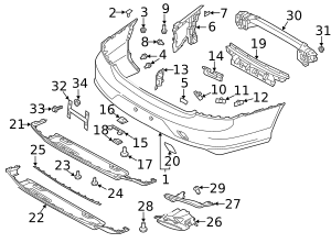 31425423 - Bumper Trim 2017-2020 Volvo | AutoNationParts.com