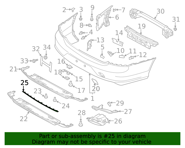 31425423 - Trim Molding - 2017-2020 Volvo | Volvo OEM Parts Direct