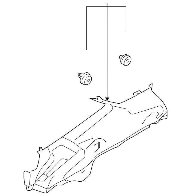 2019-2023 Subaru Forester Rear Pillar Trim 94015SJ010ME | Subaru Parts ...