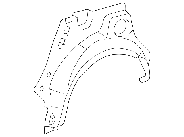 2000-2005 Toyota Echo Outer Wheelhouse 61632-52010 | Toyota Parts Center