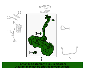 2019-2021 Mercedes-Benz Fuel Tank 213-470-22-02 | MB OEM Parts