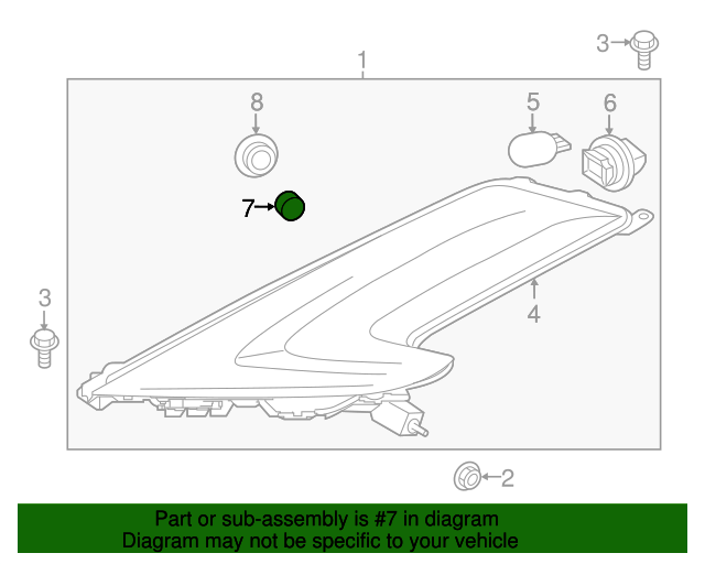 2015-2017 Nissan Juke Marker Lamp Bulb 26261-8990E | Temecula Nissan Parts
