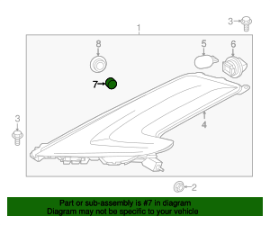 2015-2017 Nissan Juke Marker Lamp Bulb 26261-8990E | Nissan Parts Central