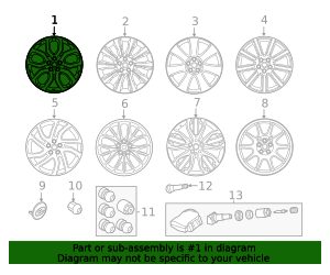 Genuine OEM Wheel, Alloy Part# LR044840 Fits 2014-2022 Land Rover Range ...
