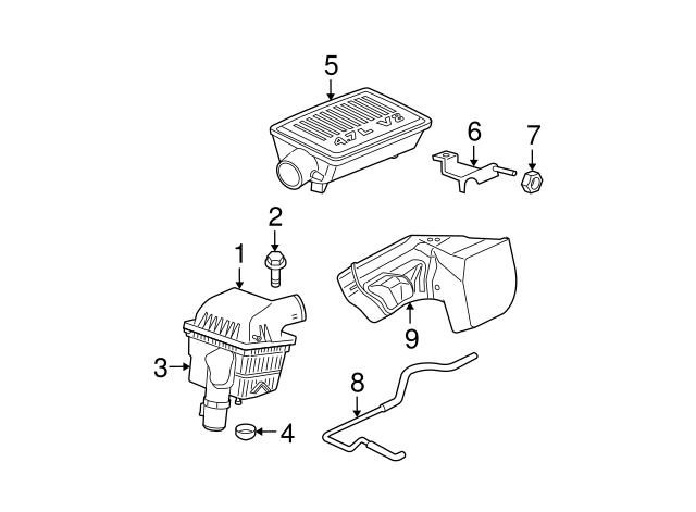 2005-2008 Jeep Air Hose 53013759AB | TascaParts.com