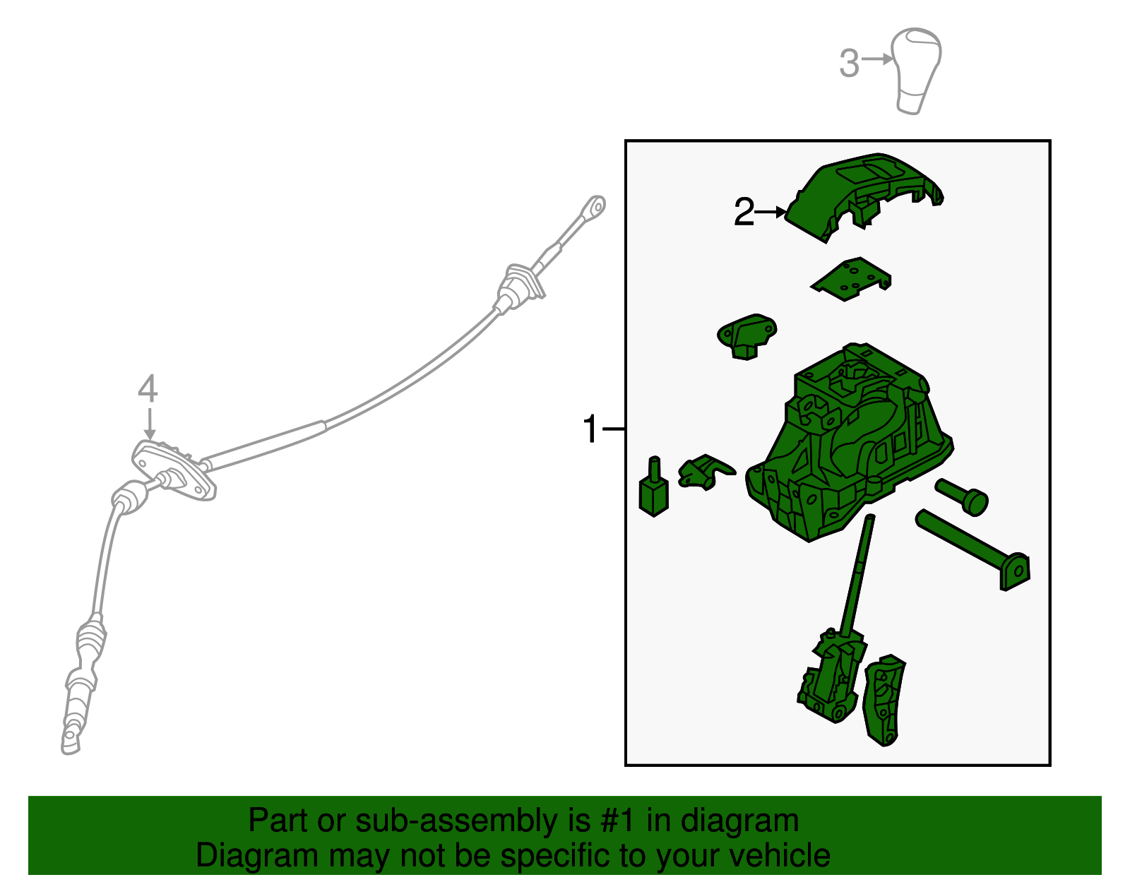 46700-3Y100 - Shifter Assembly - 2011-2013 Hyundai | Conicelli Hyundai