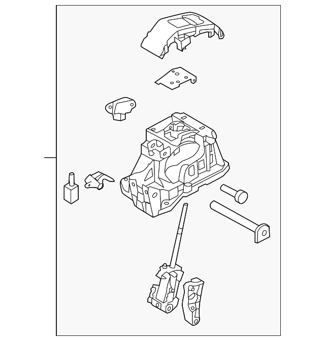 46700-3Y100 - Gear Shift Assembly - 2011-2013 Hyundai | OEM Parts Quick