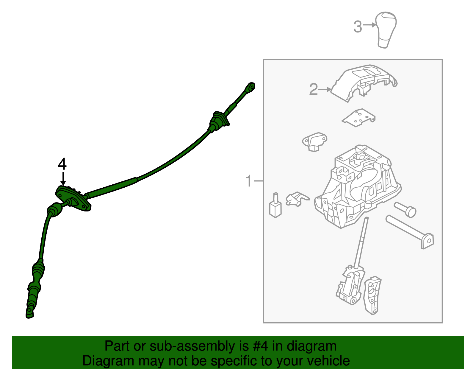 2007-2012 Hyundai Elantra Shift Control Cable 46790-2H100 | Retail ...