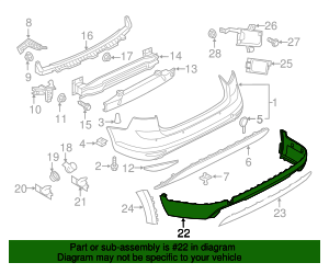 5GM-807-434-B-9B9 - Valance Panel 2017-2019 Volkswagen ...