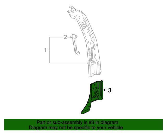 2014-2020 GM Lower Panel 23226121 | GMPartsDirect.com