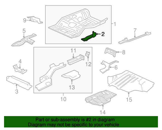 2014-2015 Honda Civic Box 65250-TR0-A01ZZ | Honda Factory Parts