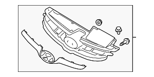 2011-2013 Hyundai Elantra Grille Assembly 86350-3X000 | QuirkParts