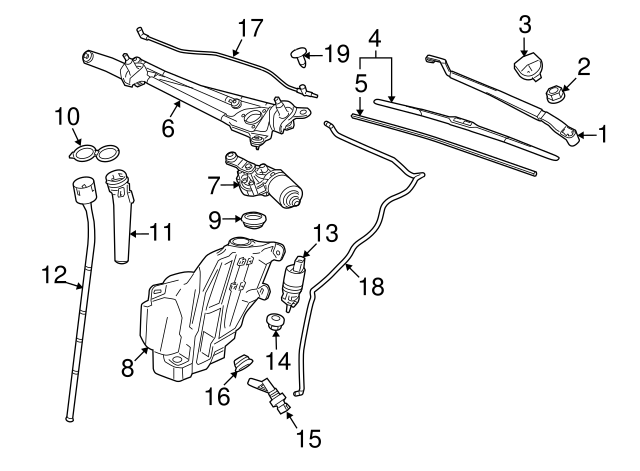 84234083 - Windshield Wiper Motor 2013-2019 Cadillac XTS ...