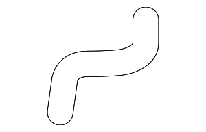 2008-2013 GM Radiator Surge Tank Outlet Hose 25956572 | QuirkParts