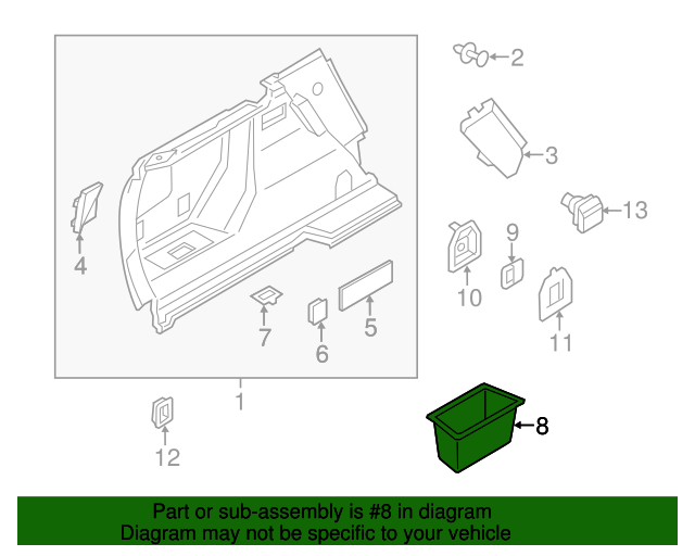 Genuine BMW 51-47-2-991-385 | Storage Box | FREE Shipping on Most ...