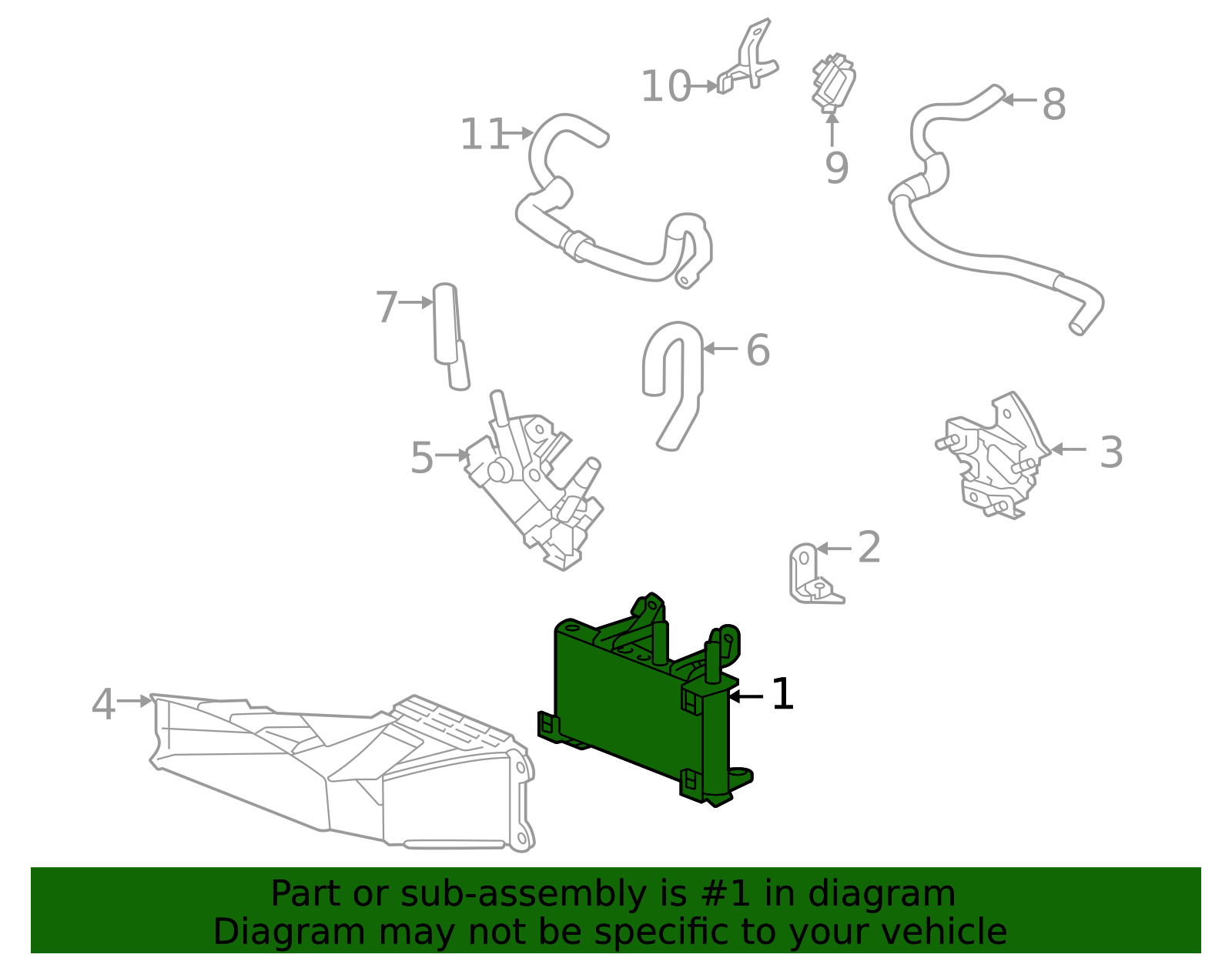 Genuine Toyota Trans Cooler part# 32910-0E090 for 2020-2022 Toyota ...
