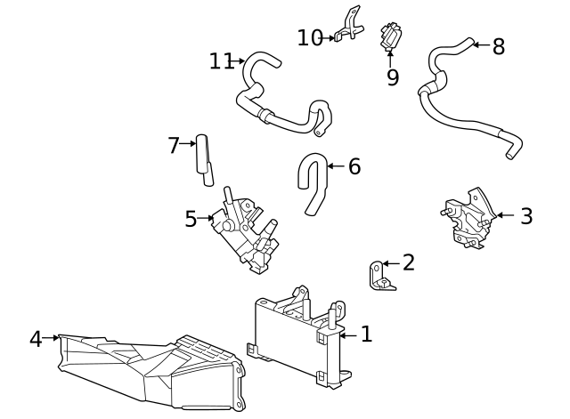 2020-2022 Toyota Highlander Trans Cooler 32910-0E090 | Toyota Parts Center
