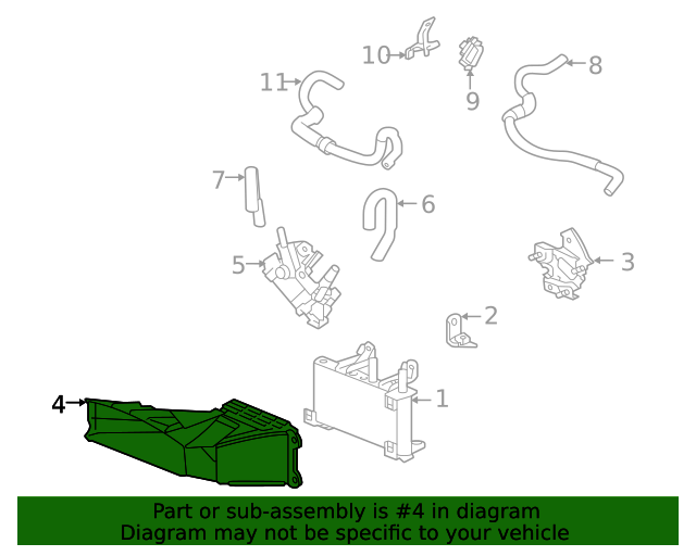 32917-0E120 - Air Duct - 2021-2022 Toyota Highlander | OEM Genuine ...