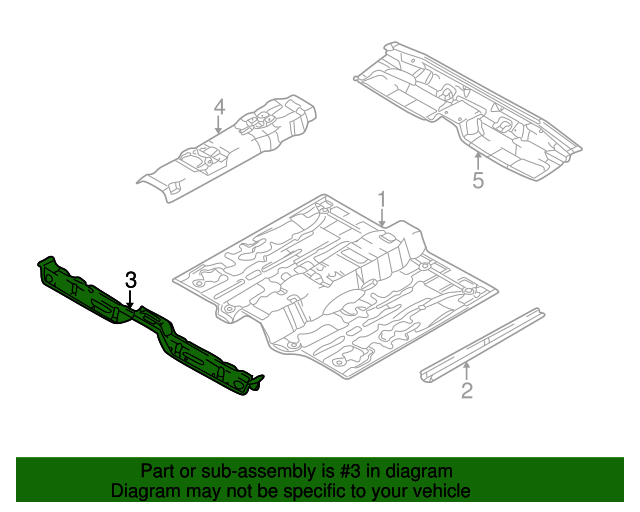2001-2006 Hyundai Elantra Seat Cross-Member 65150-2D000 | OEM Parts Online