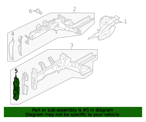 2012-2017 Hyundai Accent Frame Side Member Bracket 64615-1R300 ...