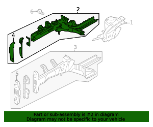 2012-2013 Hyundai Accent Rail Assembly 64606-1R300 | OEM Parts Online