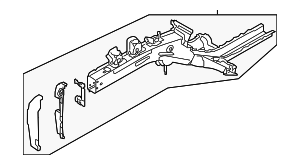 2014-2017 Hyundai Accent Rail Assembly 64606-1R301 | QuirkParts