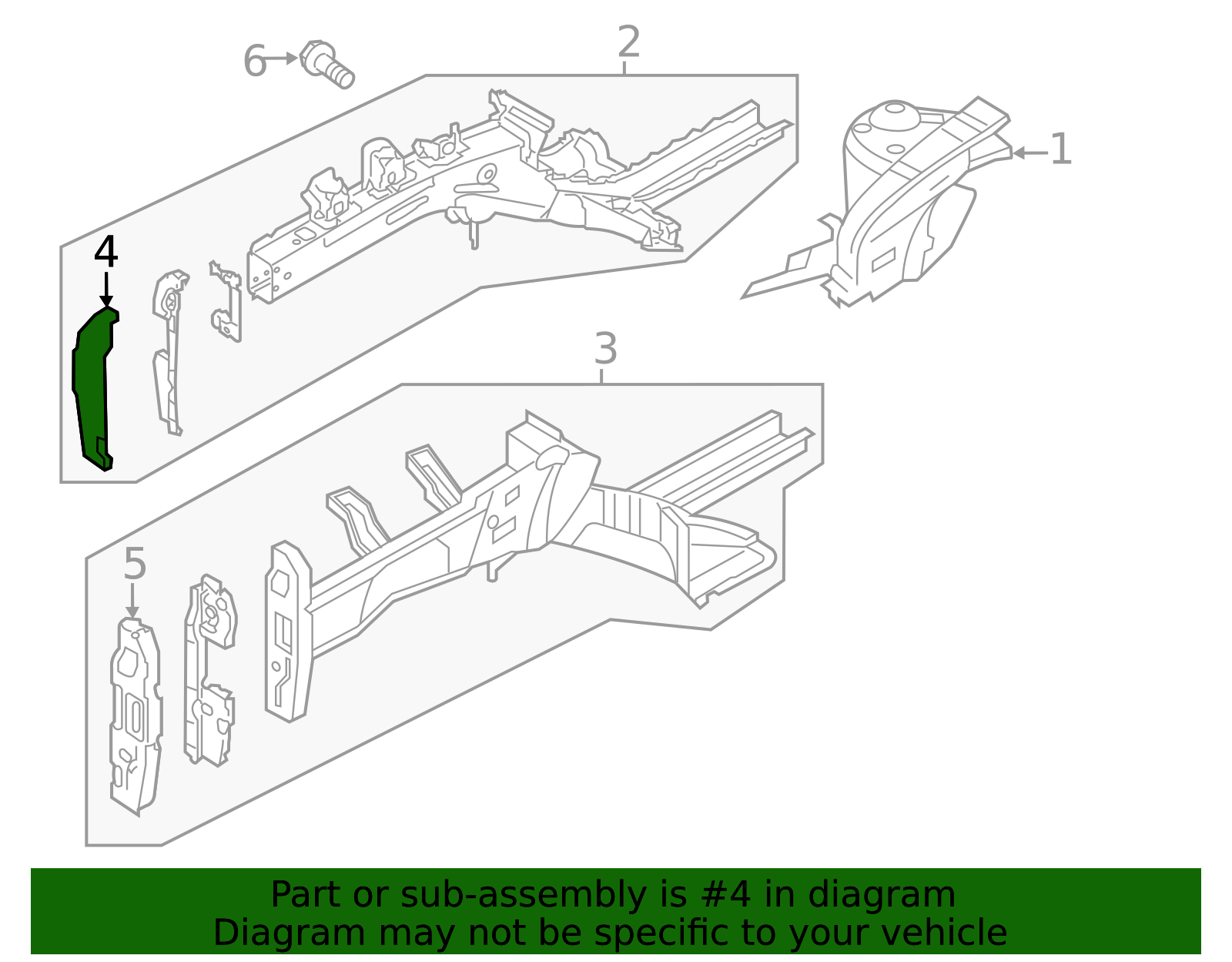64625-1R300 - Rail Assembly Mount Bracket | World OEM Parts Hyundai