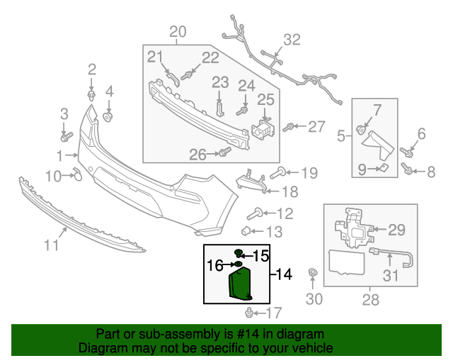2018-2020 Hyundai Elantra GT Under Cover 86691-G3000 | OEM Parts Online