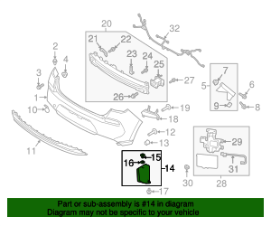 2018-2020 Hyundai Elantra GT Under Cover 86692-G3100 | QuirkParts